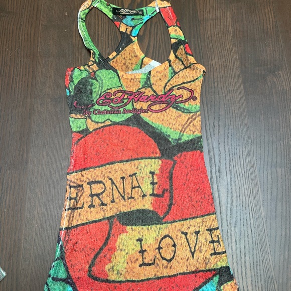 Ed Hardy | Tops | Vintage Ed Hardys Tanktop | Poshmark